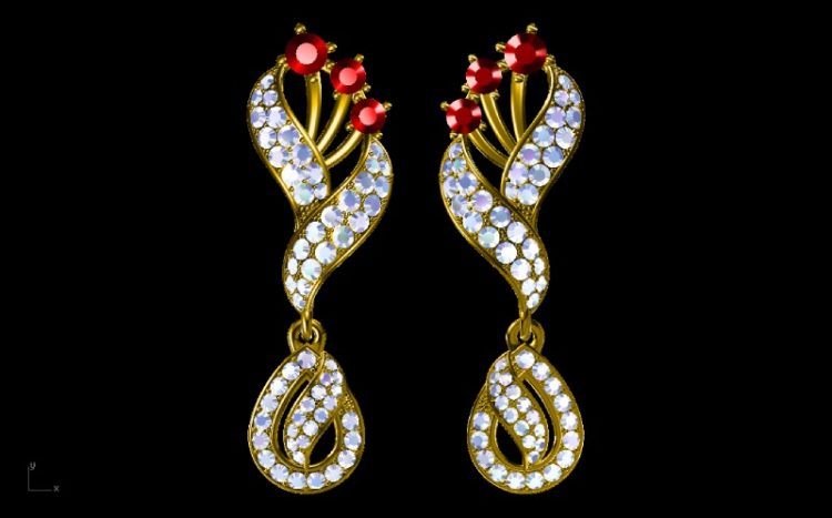 30+ Modern Gold Diamond Earrings Latest Designs for Girls