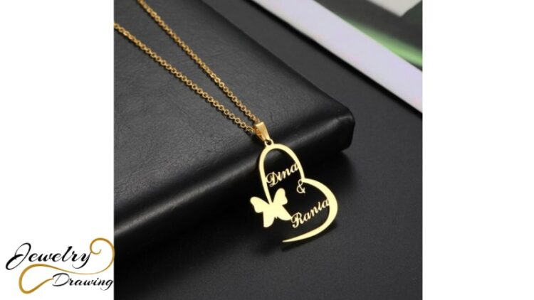 Name Locket Designs in Gold & Silver | Name Locket Design Collection