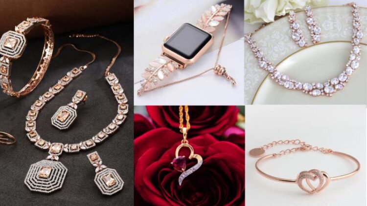 Rose Gold Jewellery Designs - 24 Trendy Collection of 2022